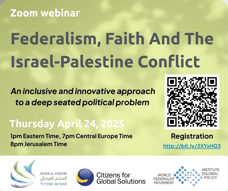 Federalism, Faith, and the Israel-Palestine Conflict | Citizens for ...